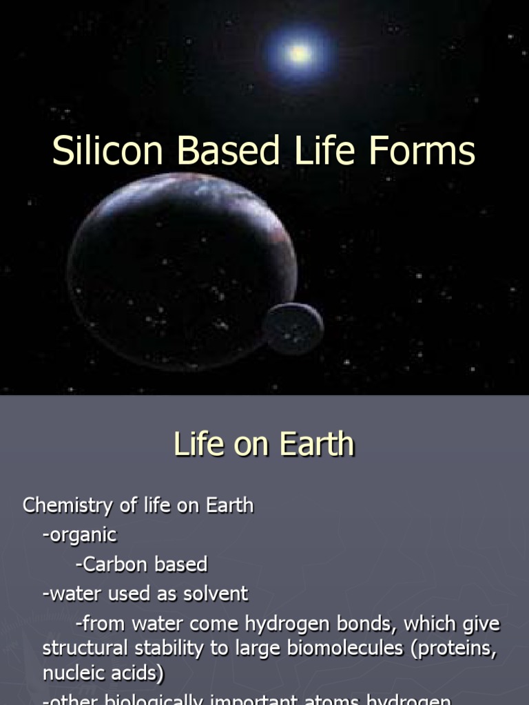 Silicon Based Life Forms | PDF | Silicon | Carbon