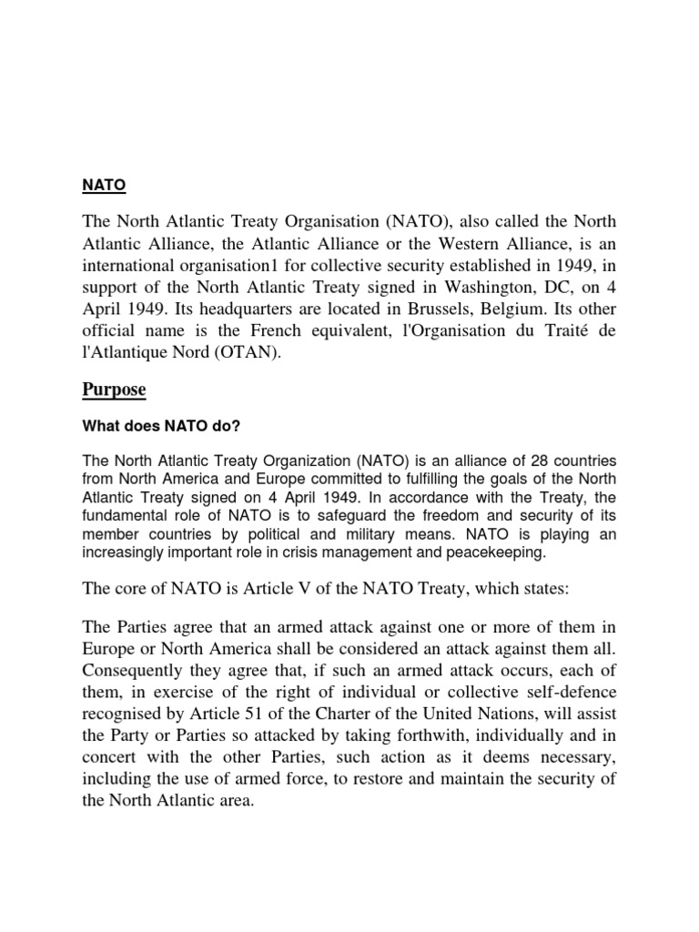 Nato | PDF | Nato | Charles De Gaulle