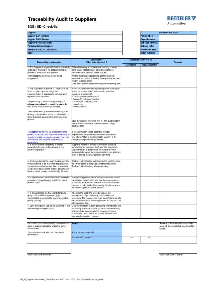 Appendix 25 VDA 6 3 Process Audit | Audit | Supply Chain