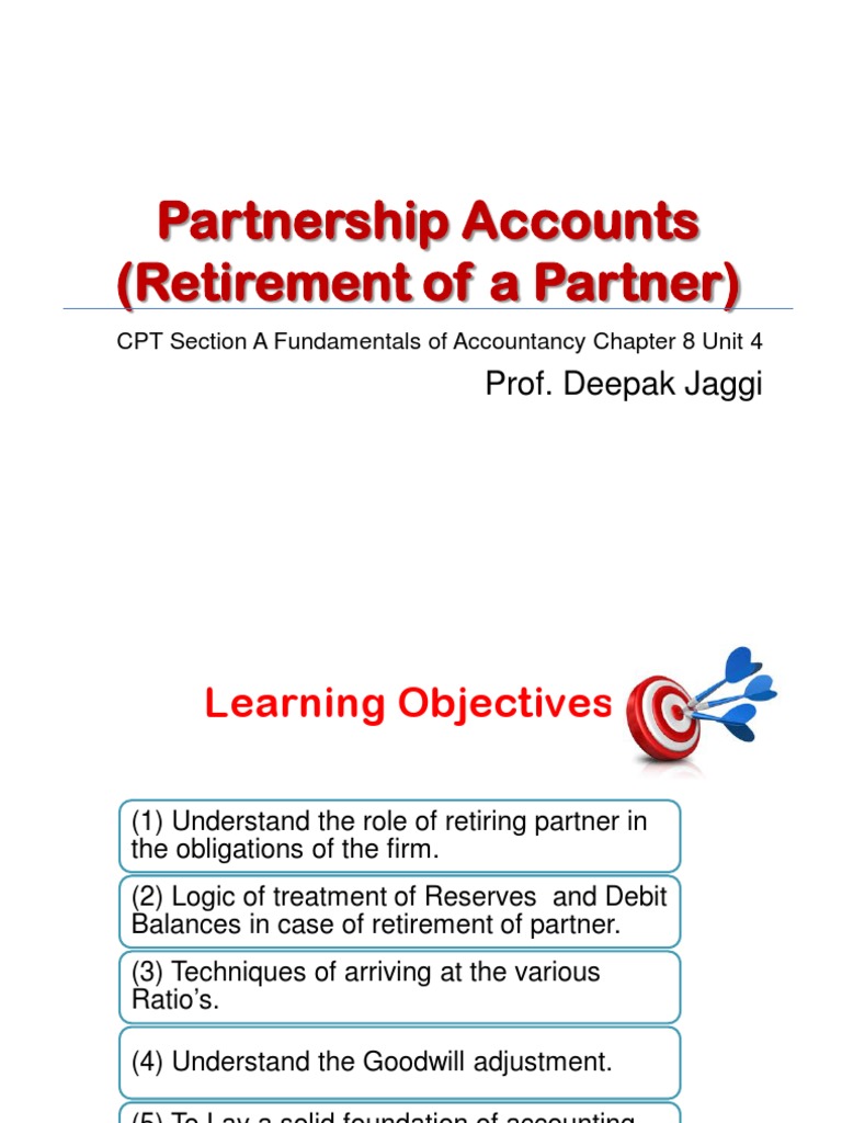 Retirement of A Partner | PDF | Debits And Credits | Goodwill (Accounting)