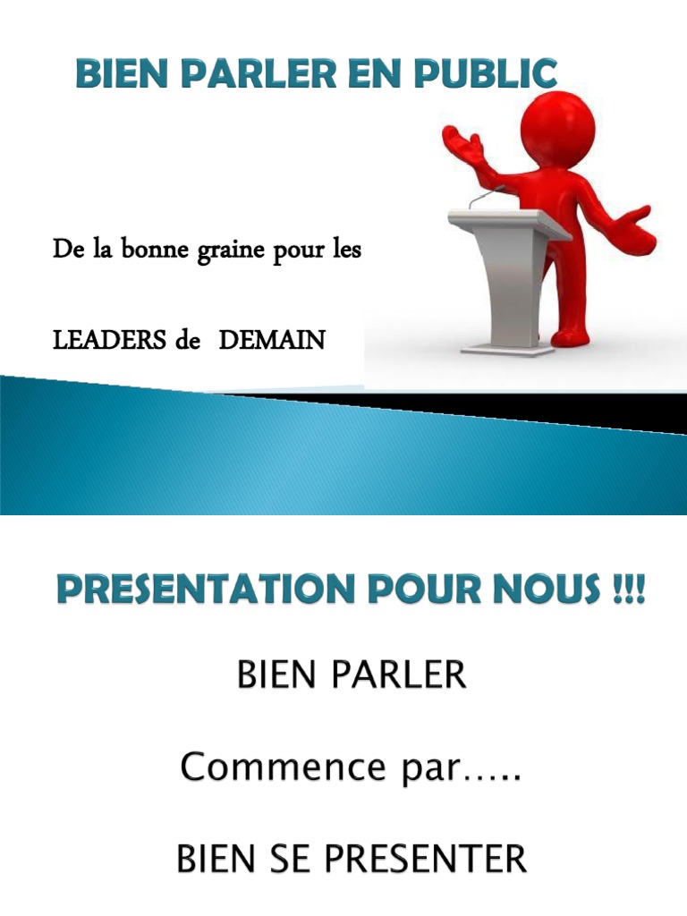 Bien Parler en Public | PDF