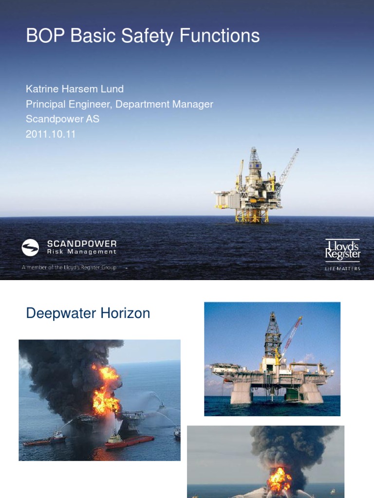 BOP Basic Safety Functions | PDF | Hydraulic Engineering | Chemical ...