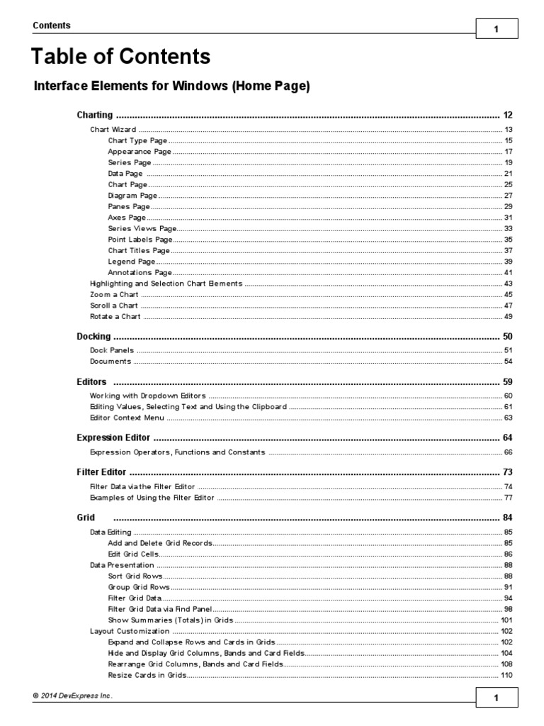 DevExpress Interface Elements (WinForms) | PDF | Page Layout | Chart