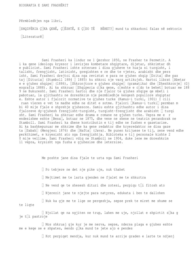 Sami Frashëri | PDF