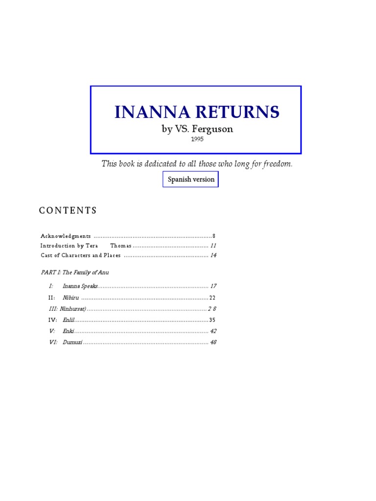 Inanna Returs | PDF | Nature