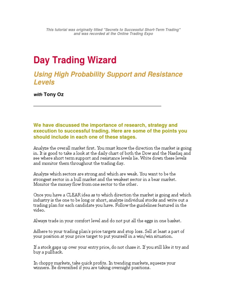 Day Trading Wizard | PDF