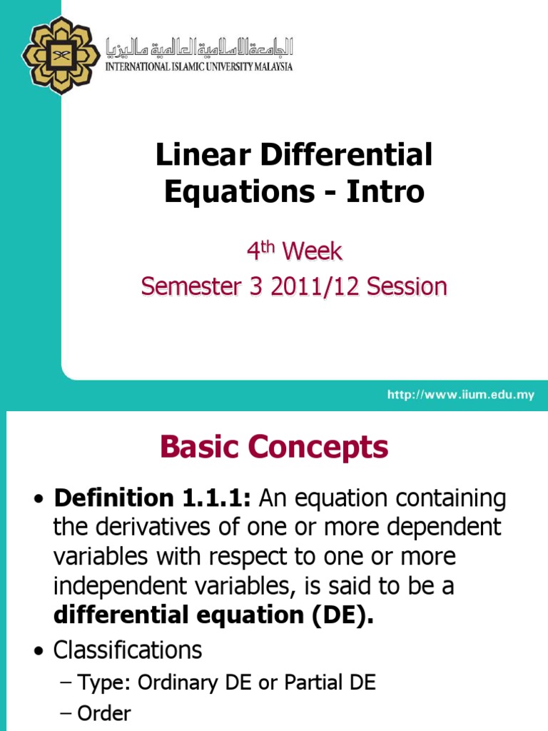 Differential Equations | PDF | Ordinary Differential Equation ...