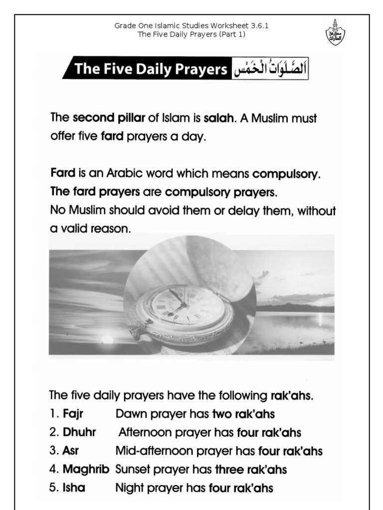 3.6.1 The Five Daily Prayers - Part 1 | PDF