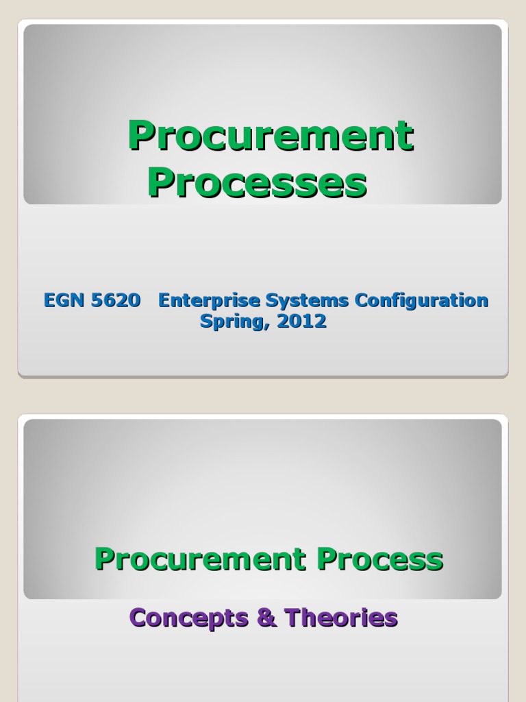 Procurement Process | PDF