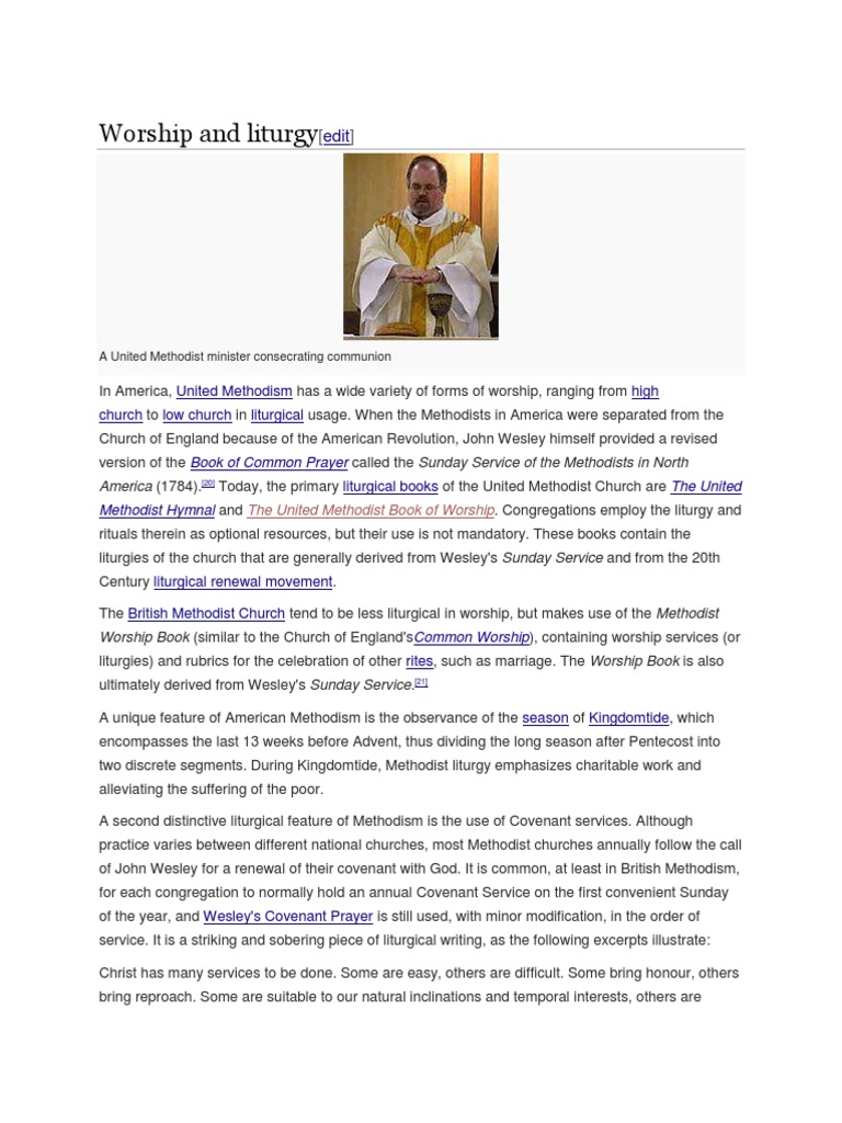 Worship and Liturgy | PDF | Methodism | United Methodist Church