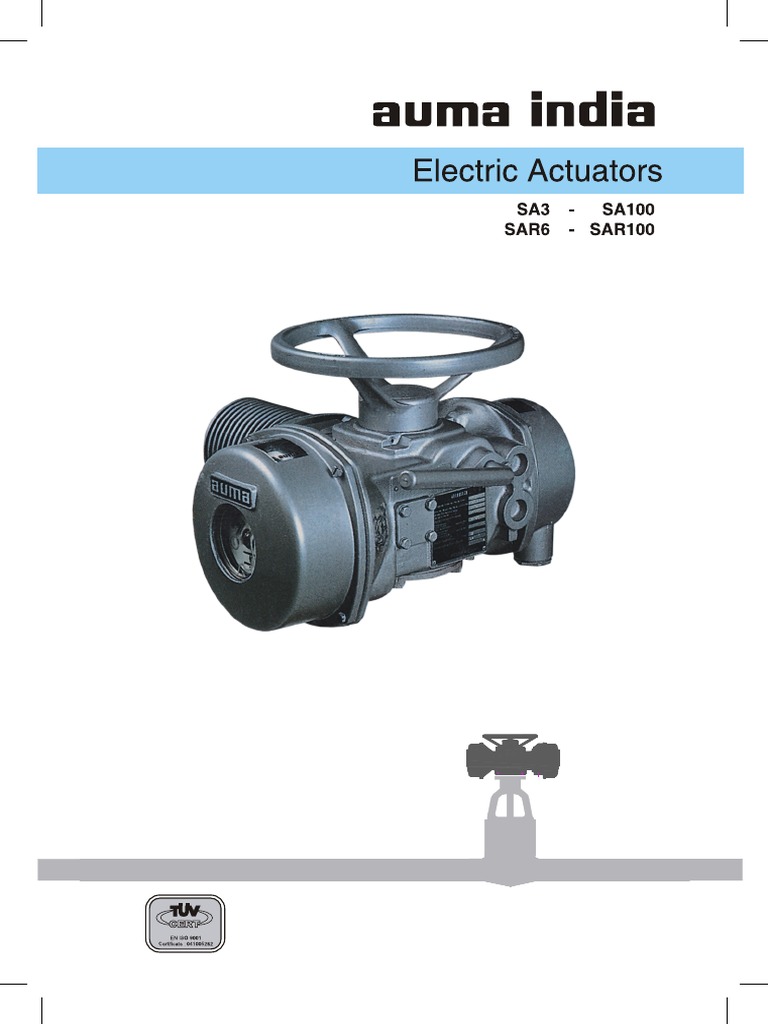Auma - Electric Actuatos | PDF | Electrical Connector | Switch
