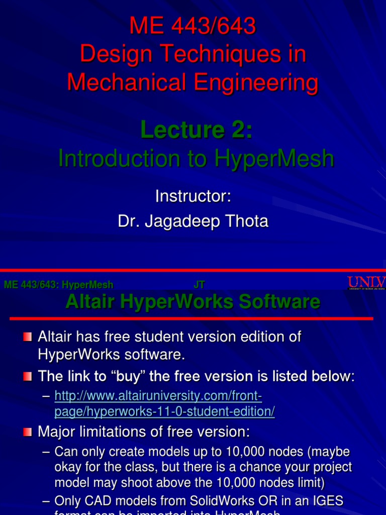 Lecture 2-Hypermesh | Download Free PDF | Graphical User Interfaces ...