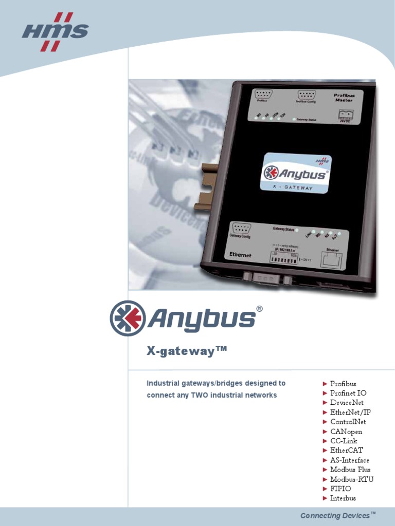 Anybus X-gateway Range Brochure | Computer Network | Control Engineering