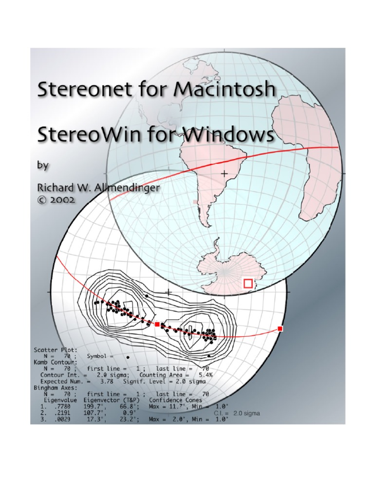 Stereo Net Manual | PDF | Longitude | Cartesian Coordinate System