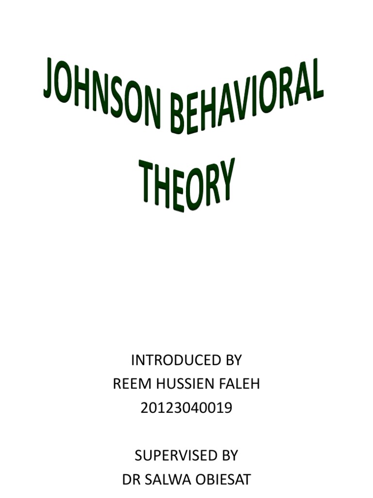 Johnson Theory | PDF | System | Nursing
