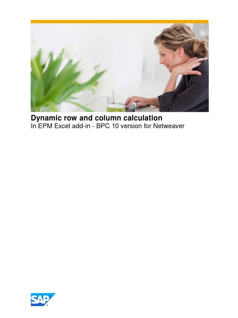 Dynamic Row and Column Calculation in BPC Reports | PDF | Sap Se | Application Software