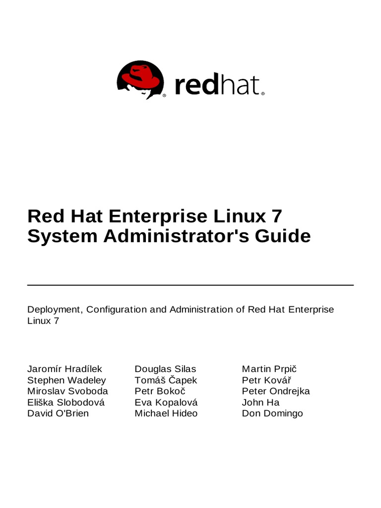 Red Hat Enterprise Linux-7-System Administrators Guide-En-US | PDF ...