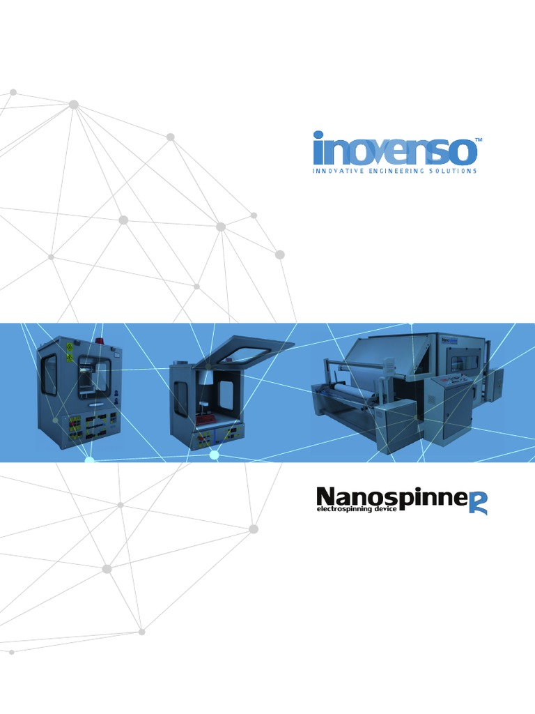 Inovenso Electrospinning Machines Catalog | PDF | Pipe (Fluid ...