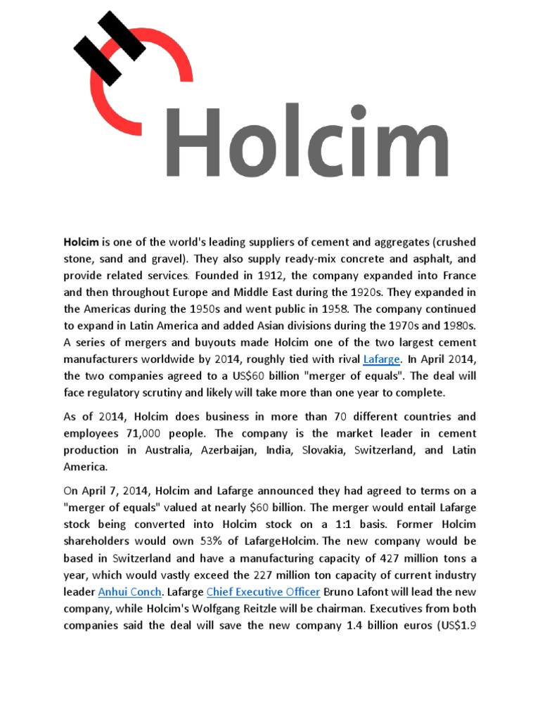 Holcim | PDF | Construction Aggregate | Fly Ash