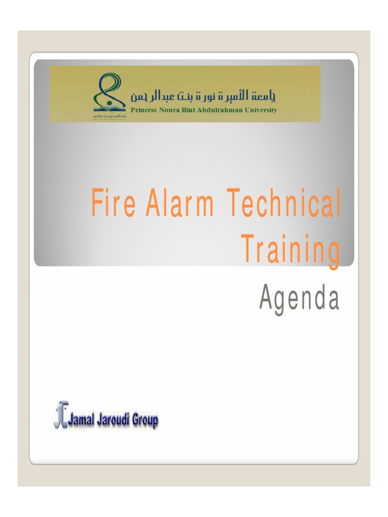 PNU Fire Alarm System Training | PDF | Security Alarm | Electrical ...