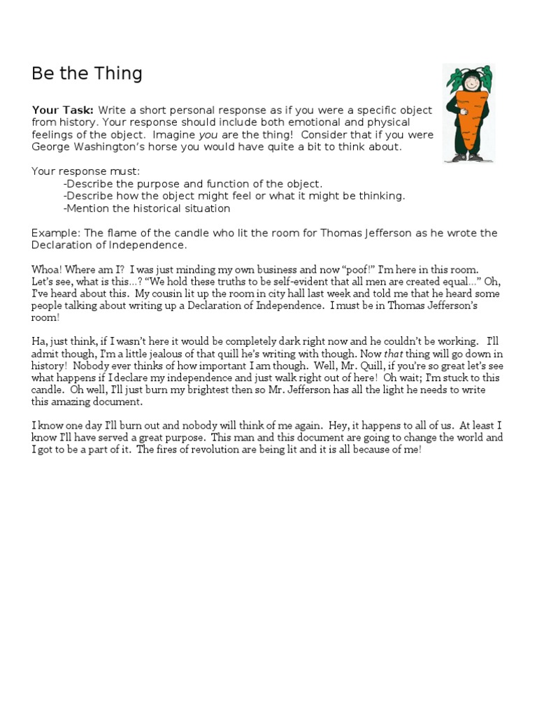 Creative Writing Examples