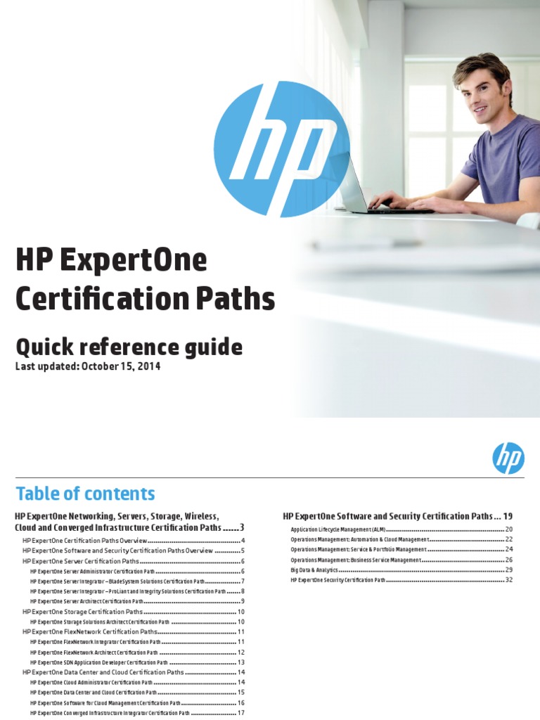 HP ExpertOne Certification Paths | PDF | Comp Tia | Cloud Computing