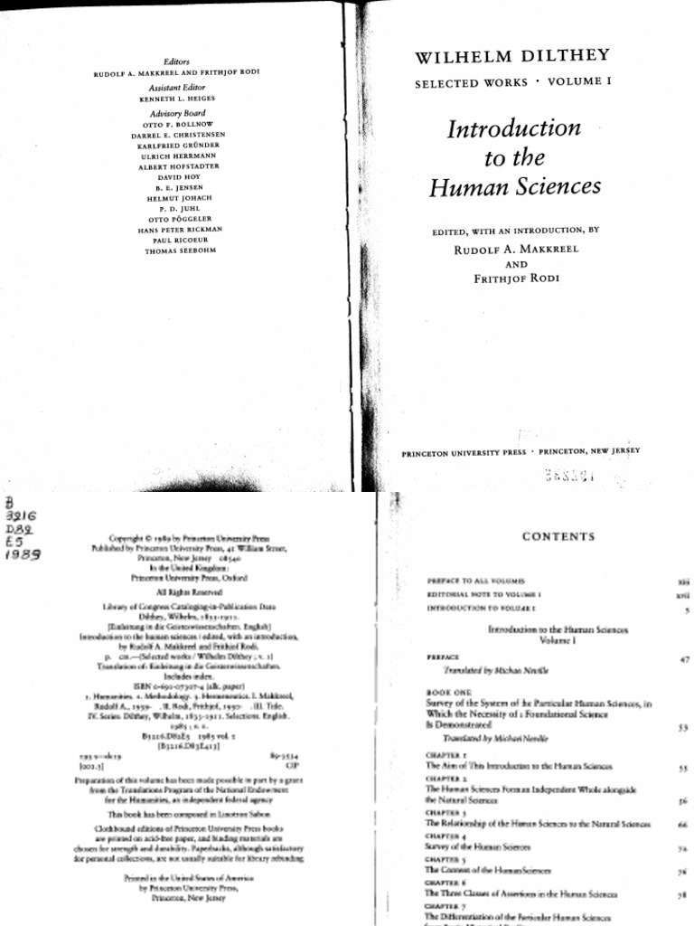 Wilhelm Dilthey | PDF