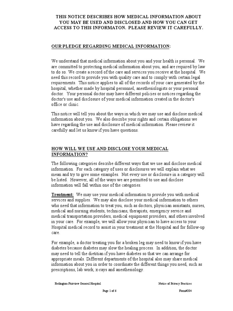 HIPAA Handout PDF | PDF | Coroner | Health Care