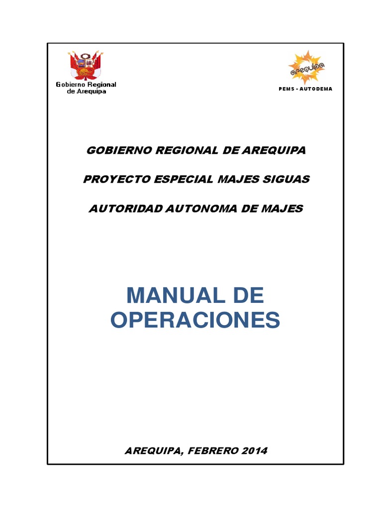 Manual de Operaciones 2014 PDF | PDF | Presupuesto | Planificación