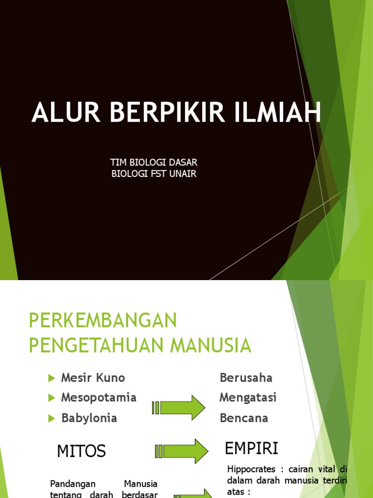 Alur Berpikir dalam Metode Ilmiah | PDF