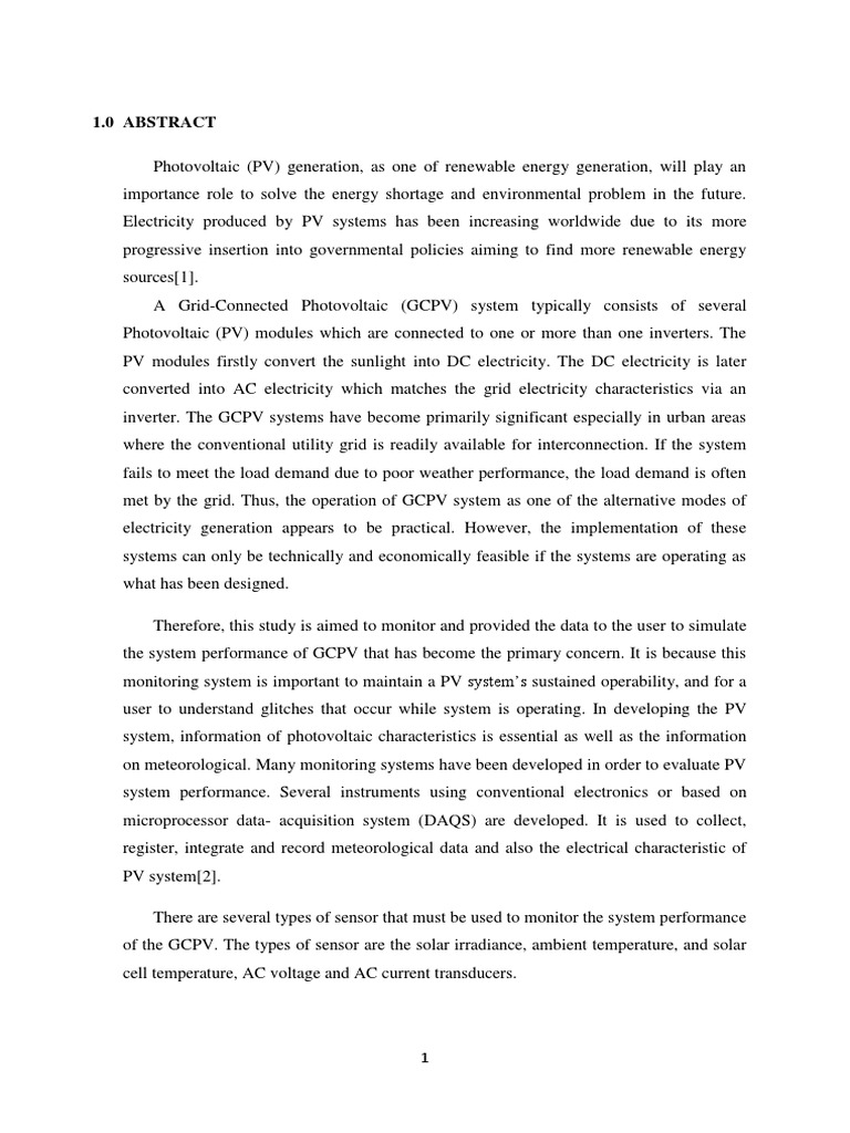 Development of PV Monitoring System Using Arduino-Based Microcontroller | PDF | Photovoltaic ...