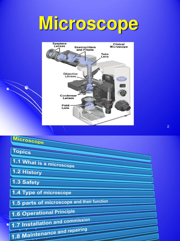 Best Microscope Ppt Prepared Pdf Lens Optics Optics
