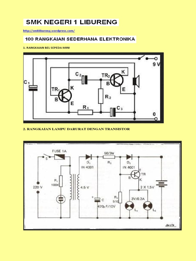 100 Rangkaian Elektronika Sederhana | PDF