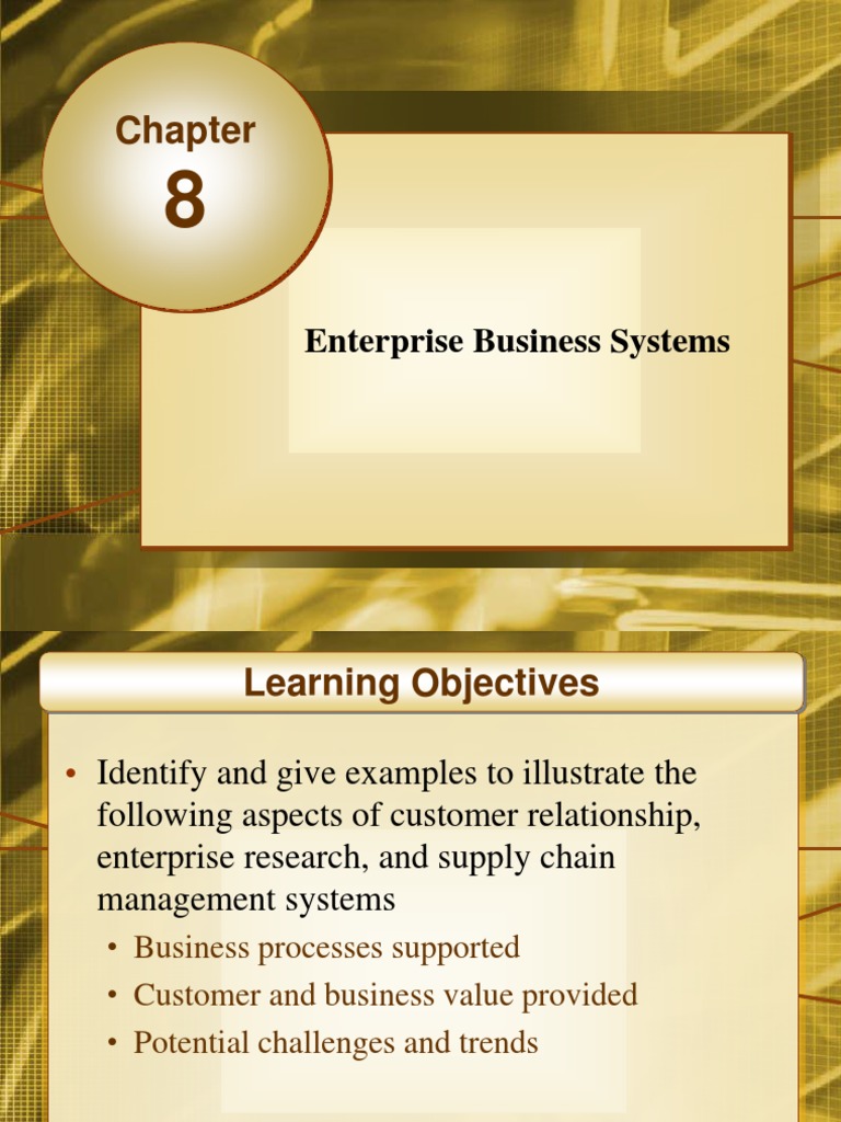 Enterprise Business Systems | PDF | Customer Relationship Management ...