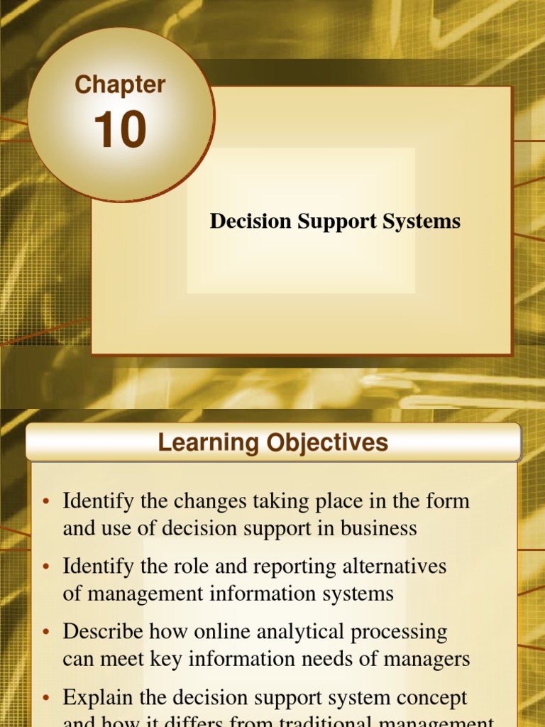 Decision Support Systems | PDF | Artificial Intelligence | Intelligence ...