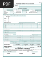 Transformer FAT Checklist and Report | PDF
