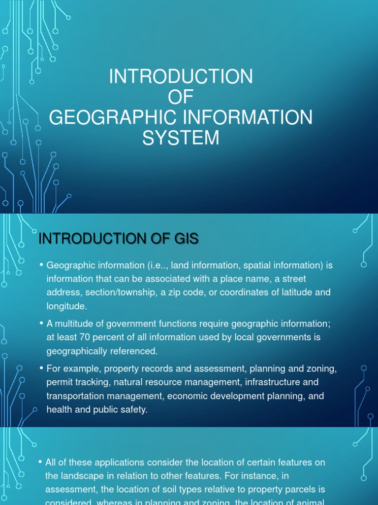 Introduction of GIS | Download Free PDF | Geographic Information System ...