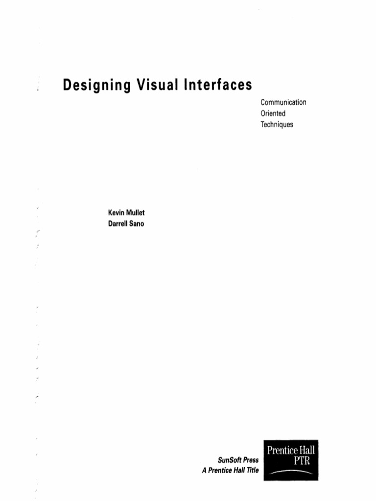 Designing Visual Interfaces | PDF | Computing | Human–Computer Interaction