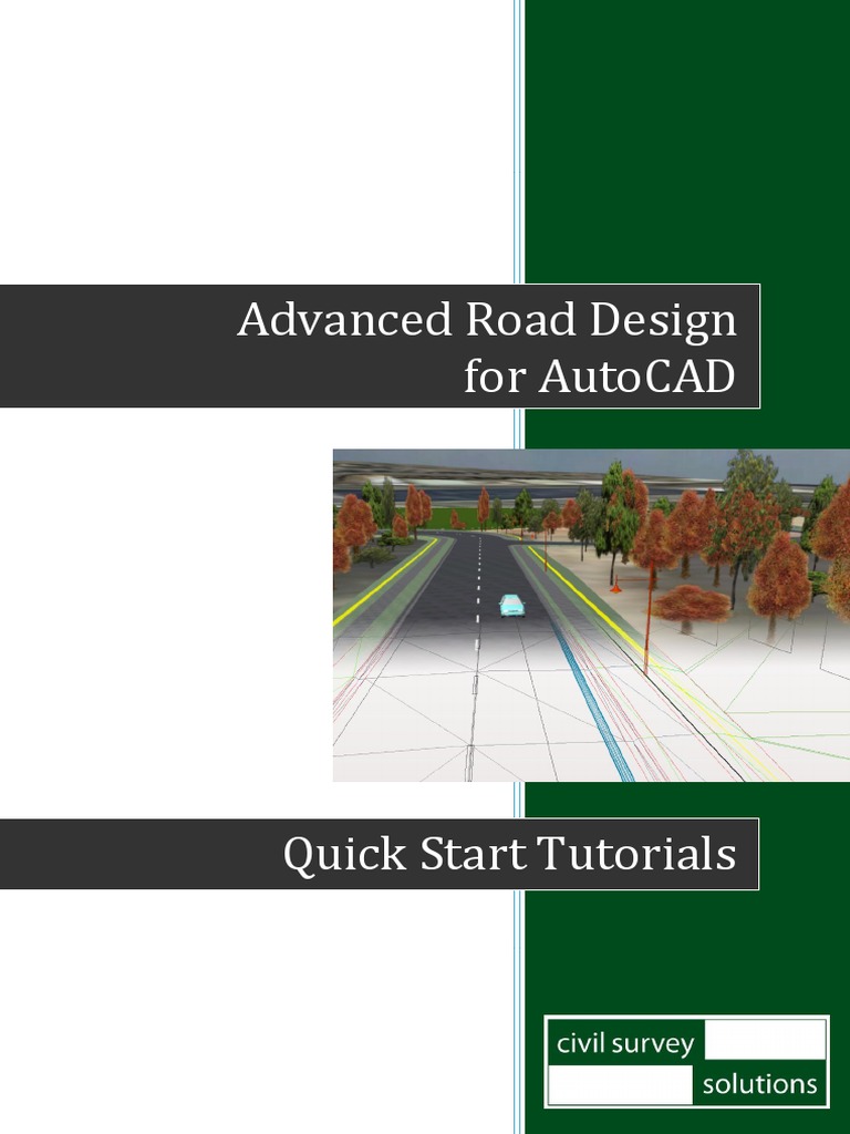 Advanced Road Design For Autocad | PDF | Auto Cad | Contour Line
