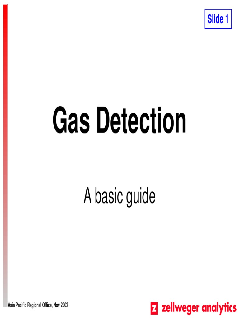 GAS DETECTION Technology & Application | PDF | Combustion | Infrared