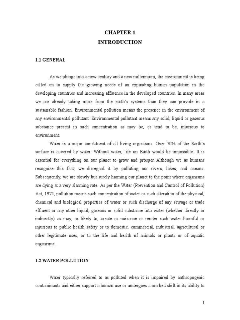 Study and Assessment of An Eutrophied Inland Water Body | PDF ...