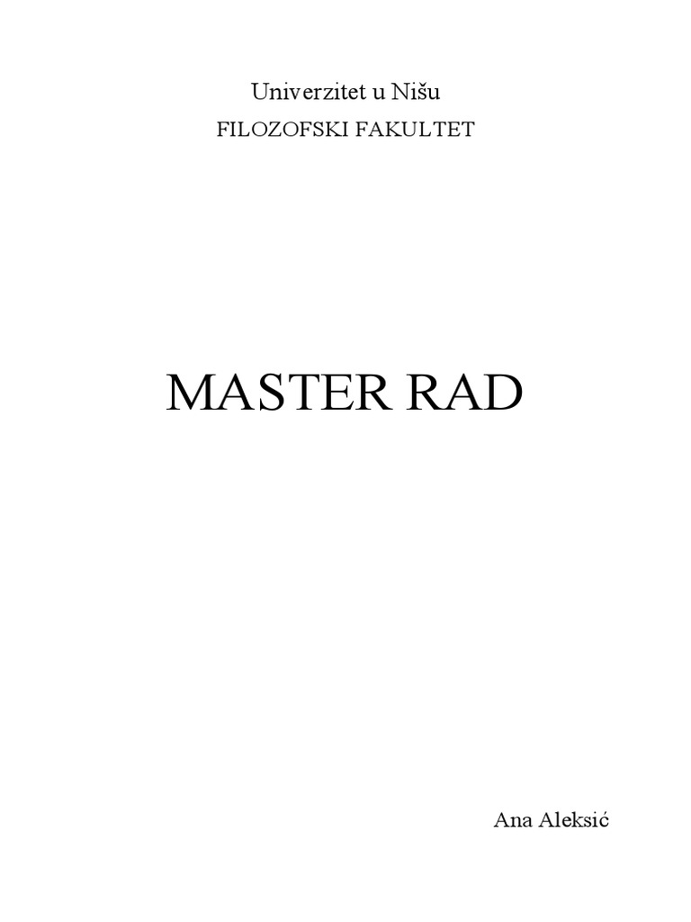 Master Rad | PDF
