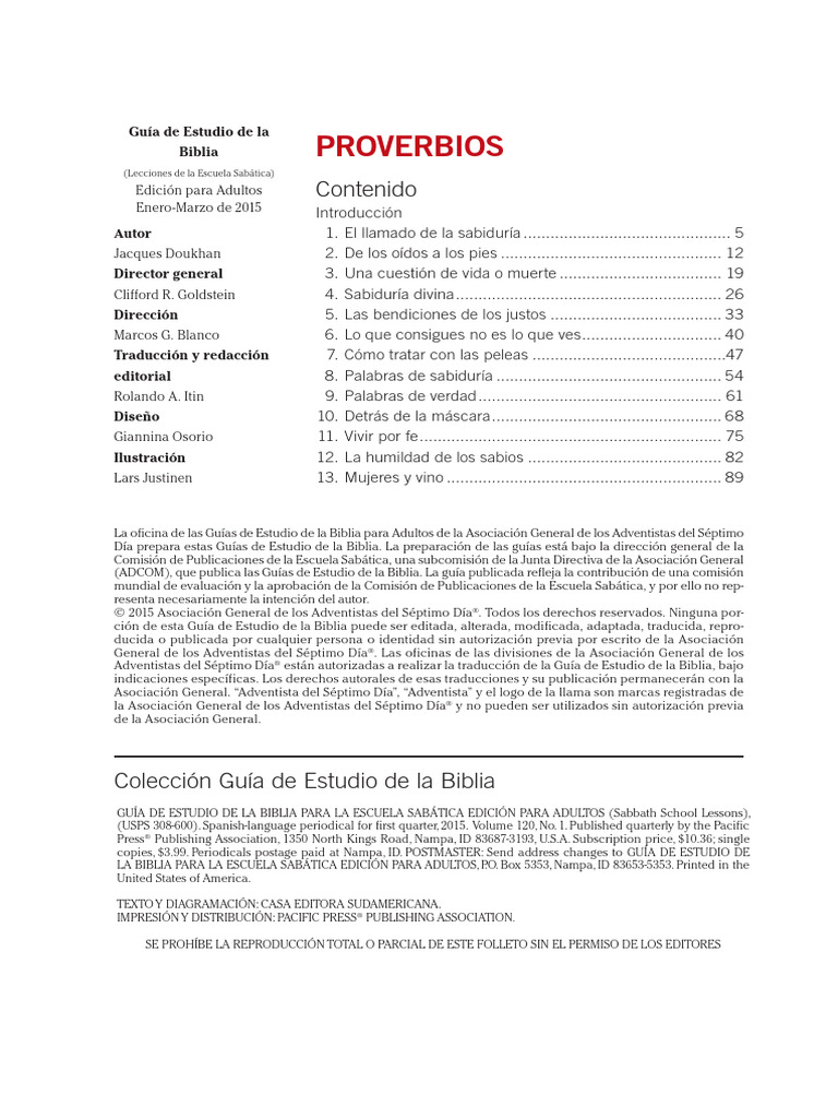 Proverbios | PDF | Libro de proverbios | Pecado