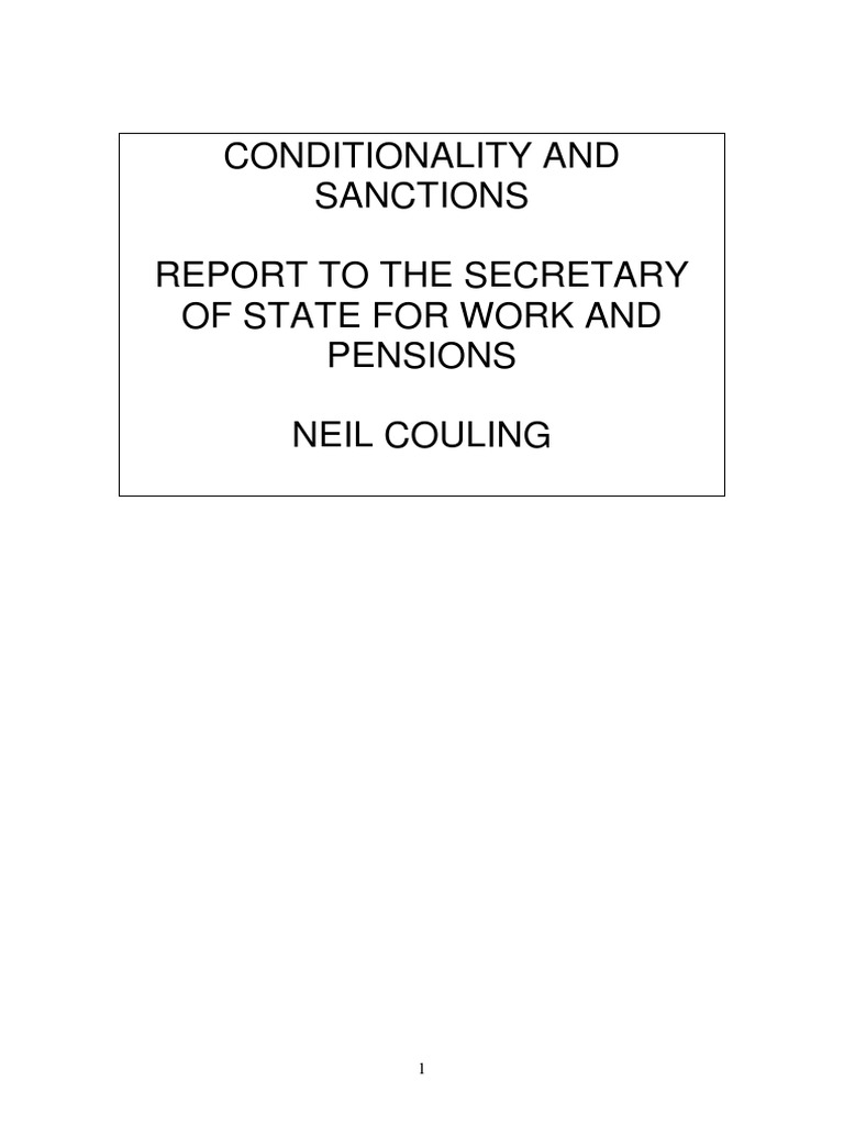 Sanctions Report | PDF | Public Sphere | Government