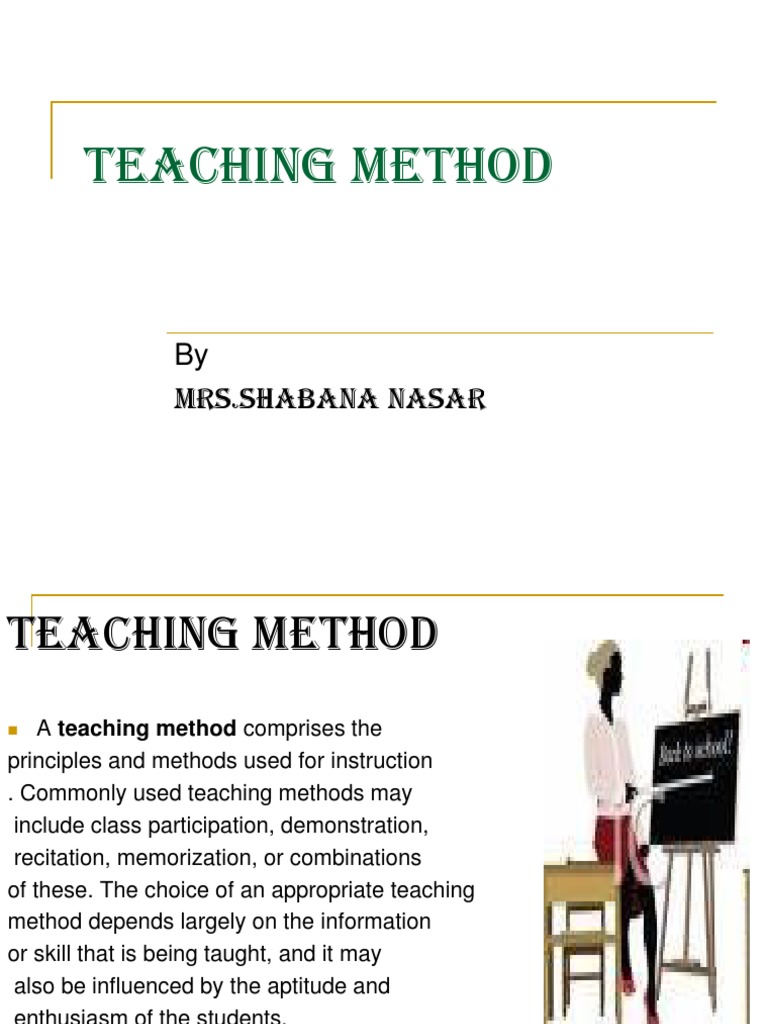 Teaching Method | PDF