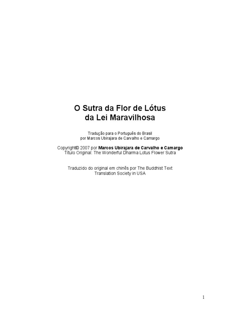Sutra de Lotus - Livro Budista | PDF | Gautama Buddha | Bodisatva