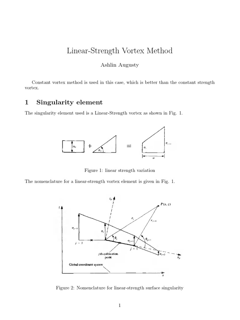 Linear-Strength Vortex Method | PDF | Vortices | Airfoil