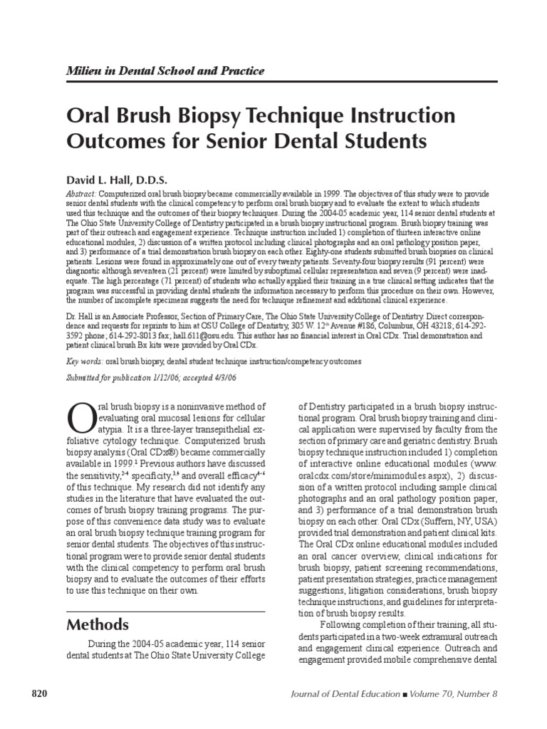 Oral Biopsy. | PDF | Biopsy | Pathology