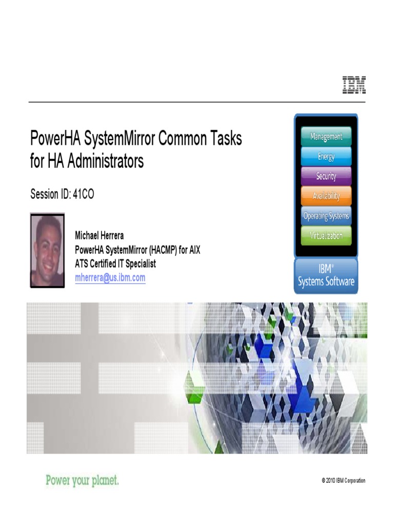 HACMP Administration Tasks | PDF | Computer Cluster | File System