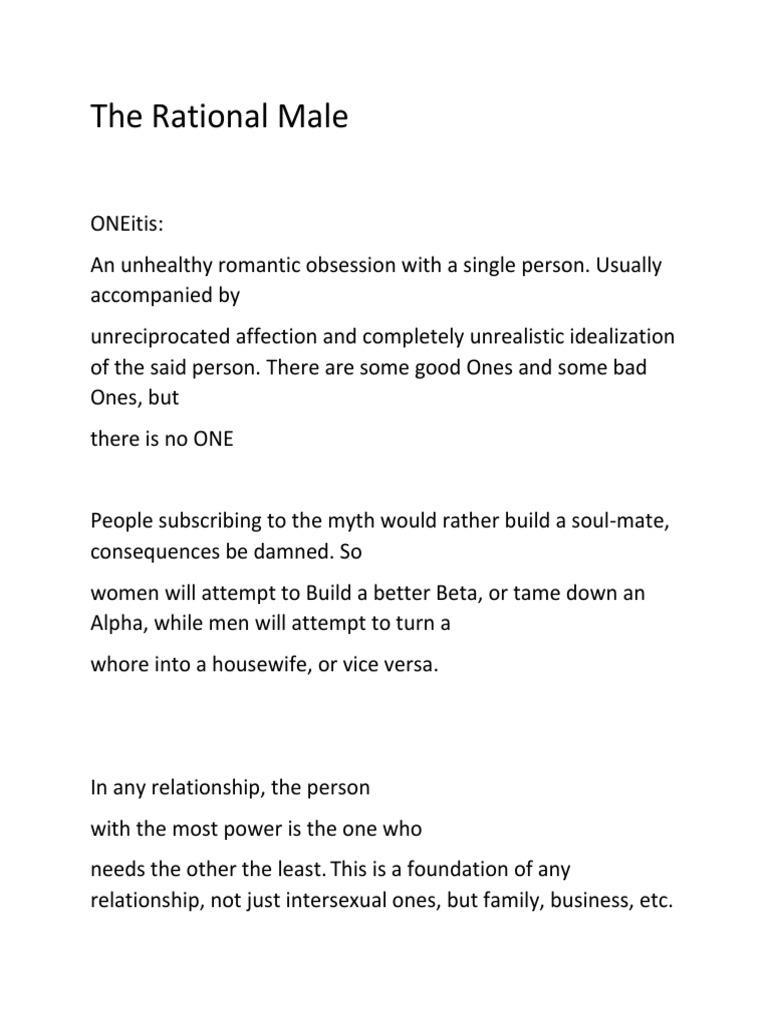 The Rational Male | PDF | Attitude (Psychology) | Psychological Concepts